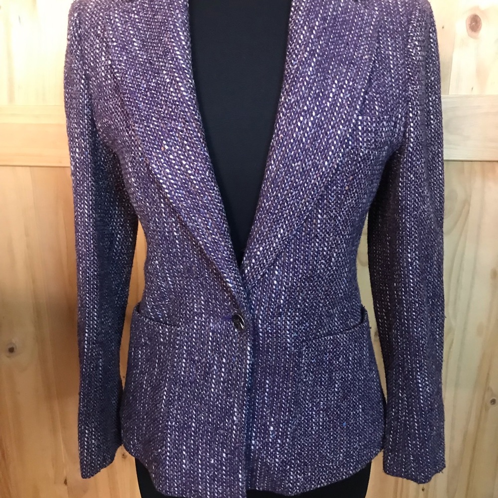 70’s Vintage Jordache Purple Tweed Blazer Jacket - Gem